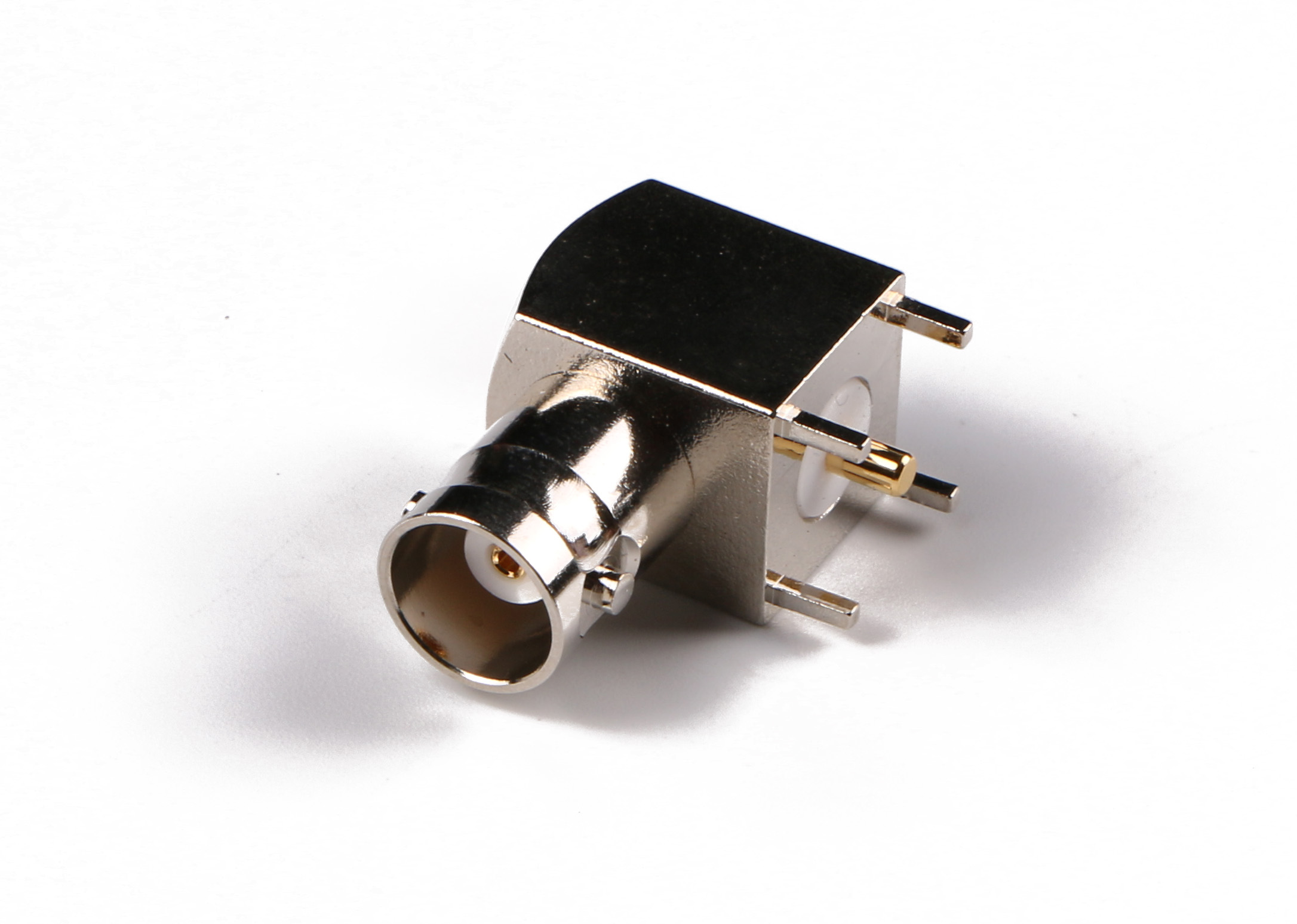 BNC Female RA Connector Solder Attachment for PCB,